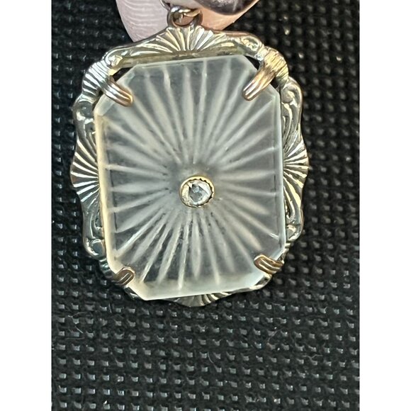Camphor Glass | Jewelry | Vintage Art Deco Camphor Glass Pendant ...
